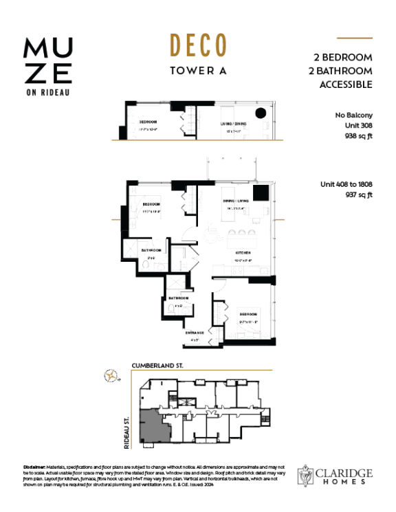 Floor Plans at Muze | Apartments for Rent in Ottawa | Claridge Homes